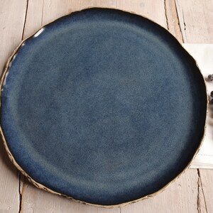 6 Black Plates 11.8 30cm Handmade Ceramic Plate - Etsy