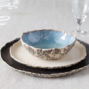 Rustic Dinnerware Set | Handmade Ceramics | Stoneware Dinner Setting ...