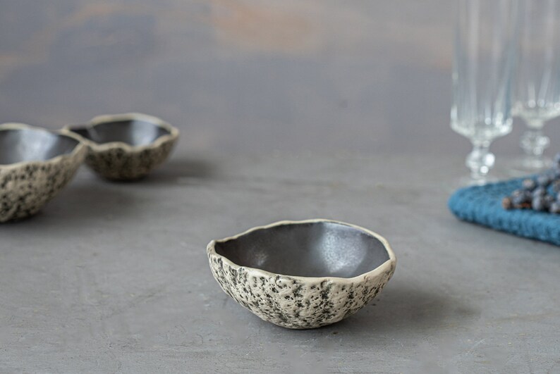 SET OF 4 Handmade ceramics bowls Snack bowls Colourful | Etsy