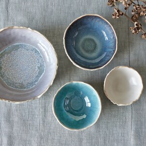Nesting Bowls Stacking Bowls Handmade Ceramic Bowls Fruit Bowl and Side ...