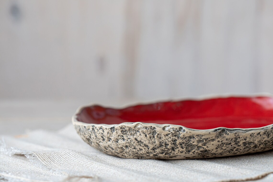 Handmade Ceramic Serving Platter Organic Pottery Handmade With Love in ...