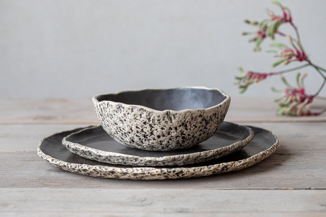 Handmade Ceramic Dinner Set Rustic Pottery Organic Dinnerware - Etsy