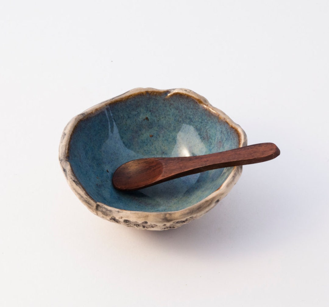 Spice Bowl With Spoon Handmade Ceramic Bowl Condiments Bowl | Gift for ...