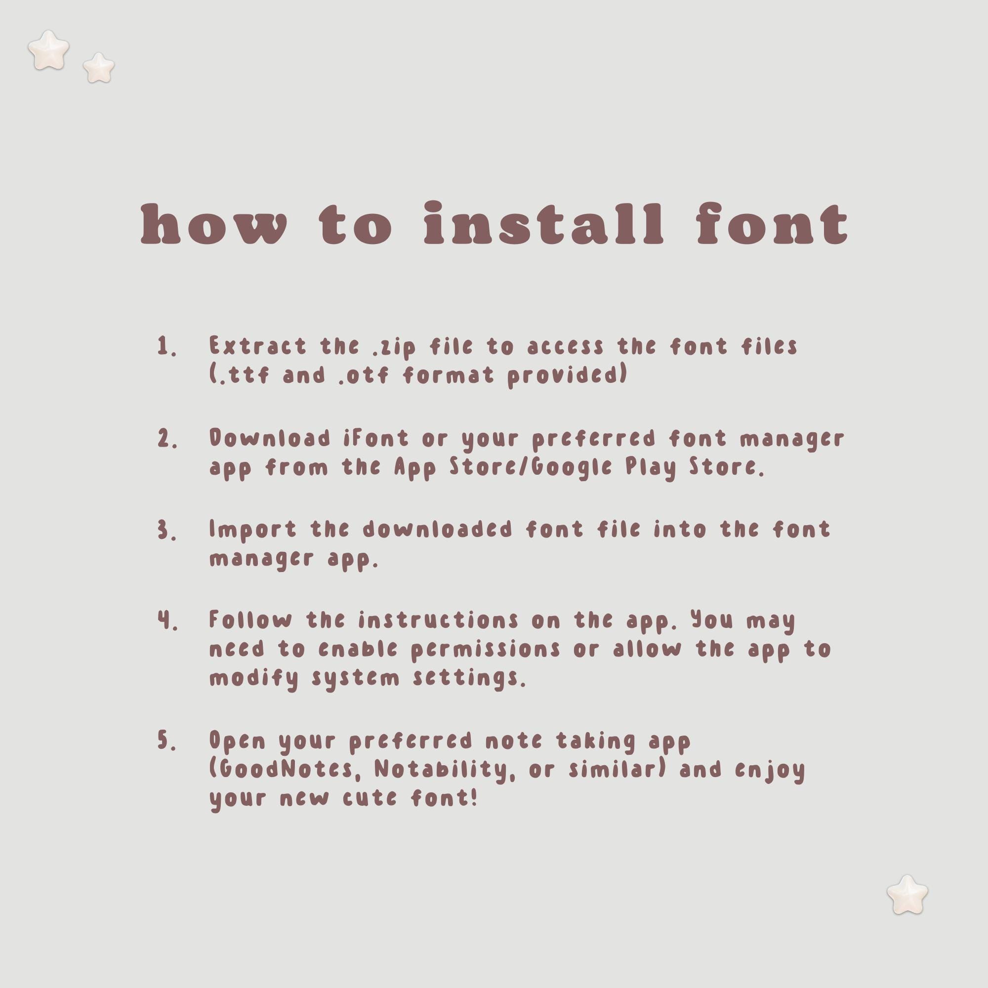 Milk Tea Font | Cute Handwritten Font for Digital Planning, Note-taking ...