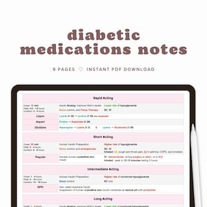 Diabetes Table - Etsy
