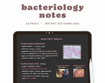 Bacteriology Study Guide: High Yield Microbiology Notes (PDF Download ...