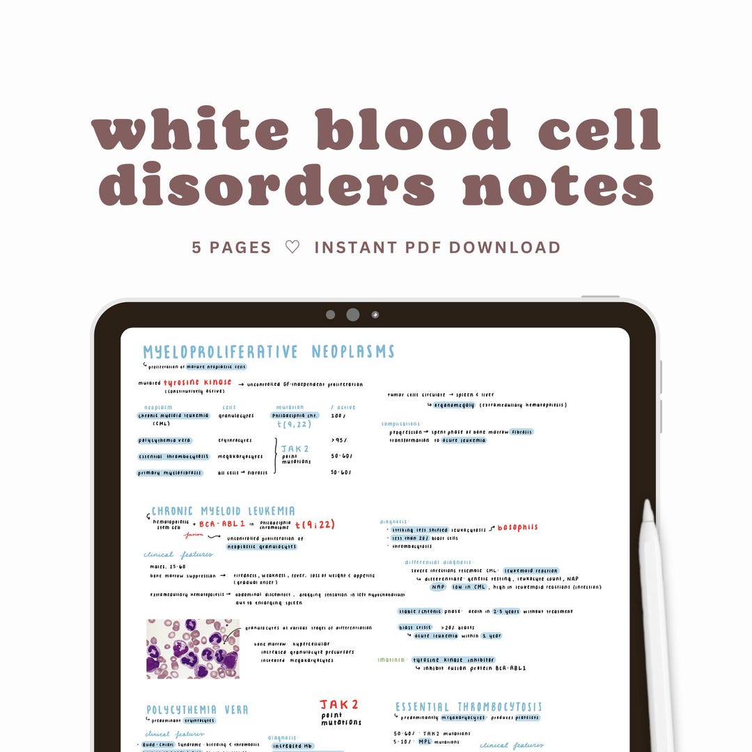 White Blood Cell (WBC) Disorders | Hematologic System | High Yield Hematology Pathophysiology ...
