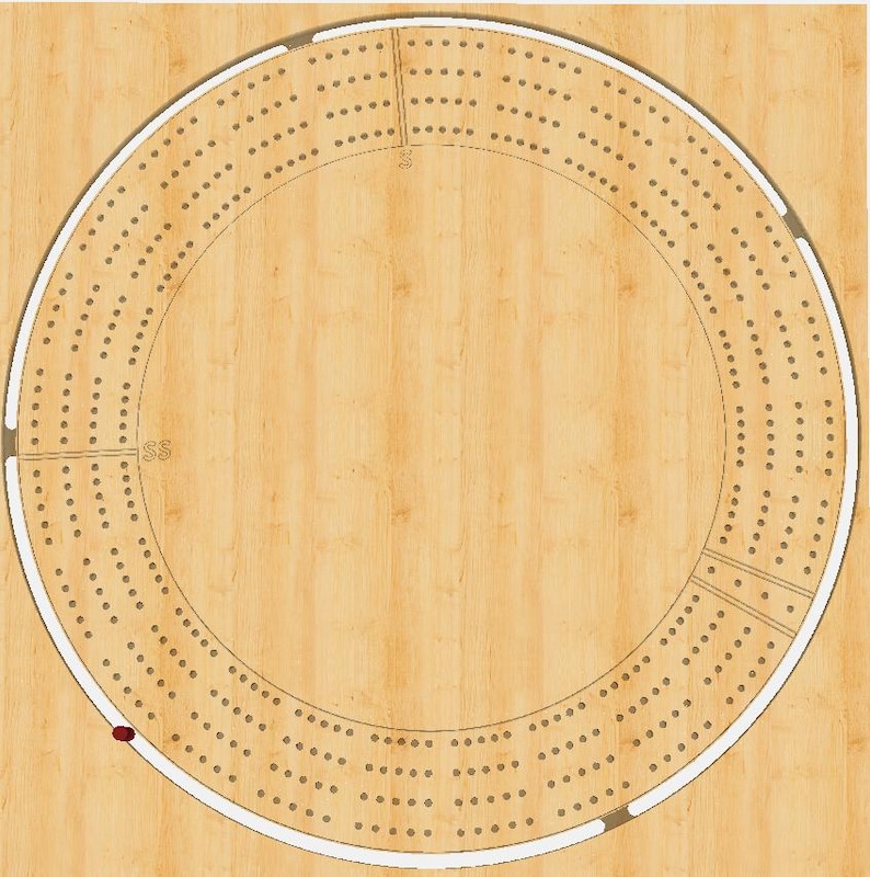 Cribbage Board - Cnc Files + Project Guide - SVG, DXF, Carbide Create ...