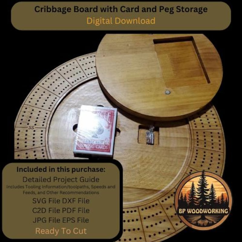 Cribbage Board Template Design - Etsy