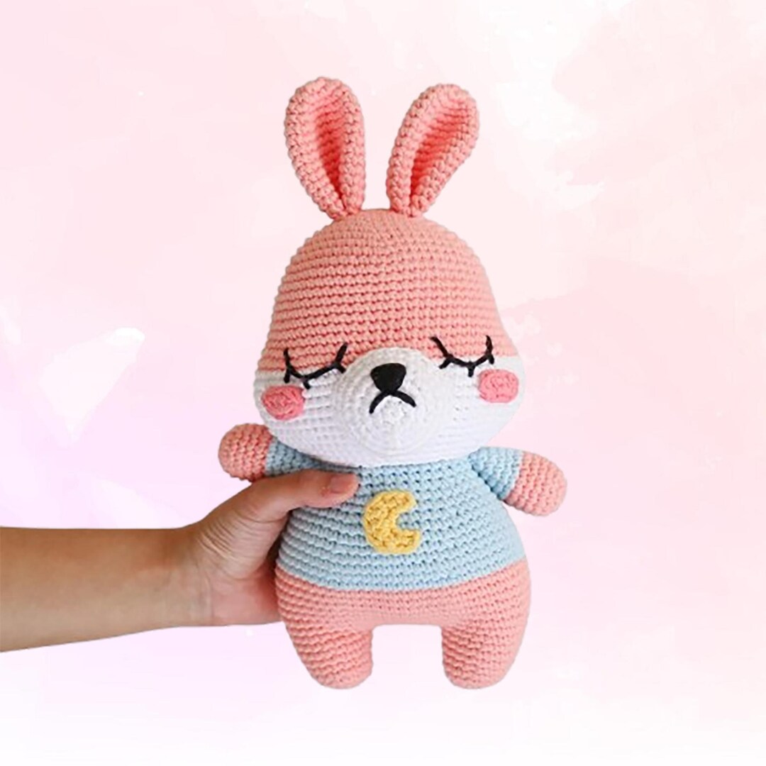 Crochet Pattern Bunny, Amigurumi Easter Plush Bunny Tutorial, Easter ...