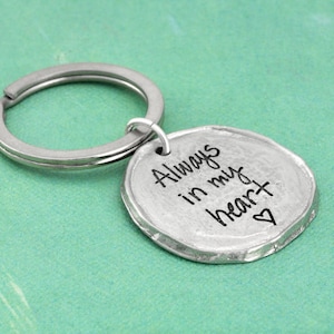 Handwriting Round Tag Key Chain Pewter - Signature Jewelry ...