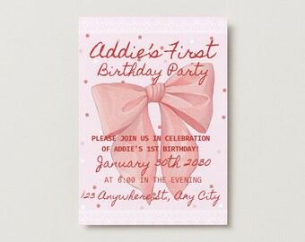 Editable Birthday Party Invitation, Text Invitation, Birthday Party ...