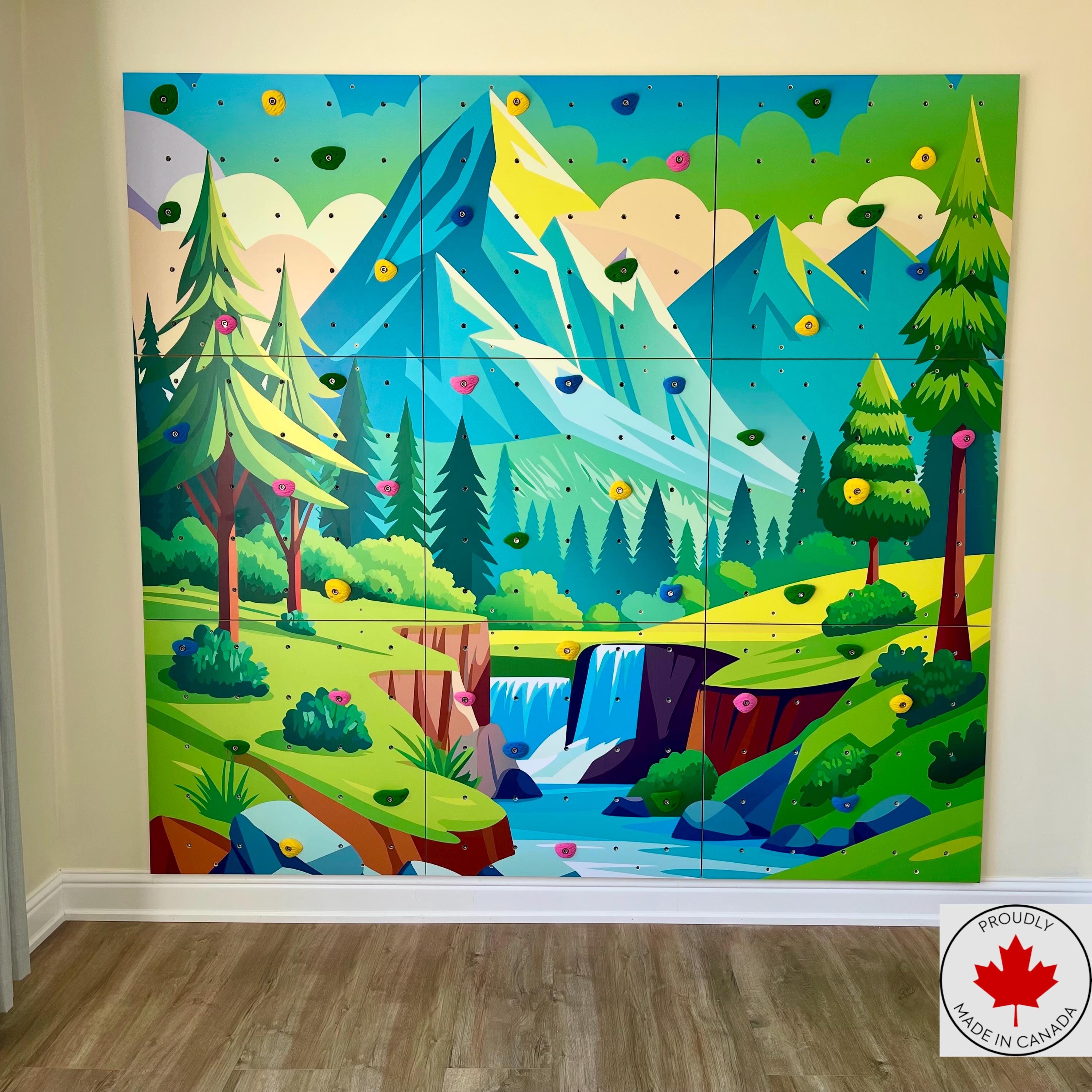 Kids Indoor Climbing Wall Kit: Playroom Rock Wall, Colorful Holds - Etsy