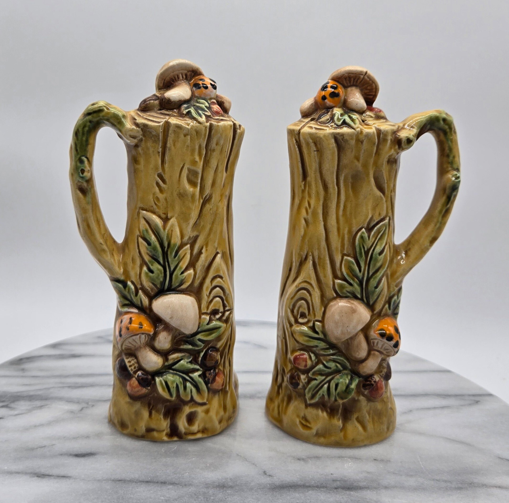 Rare Lefton Large Mushroom Vintage Lefton Woodland Salt and Pepper ...
