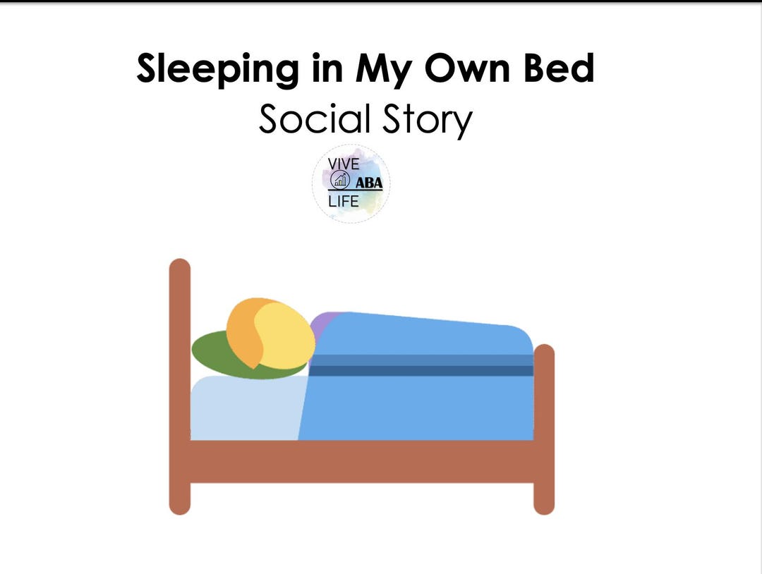 ABA Social Story: Sleeping in My Own Bed. EDITABLE - Etsy UK