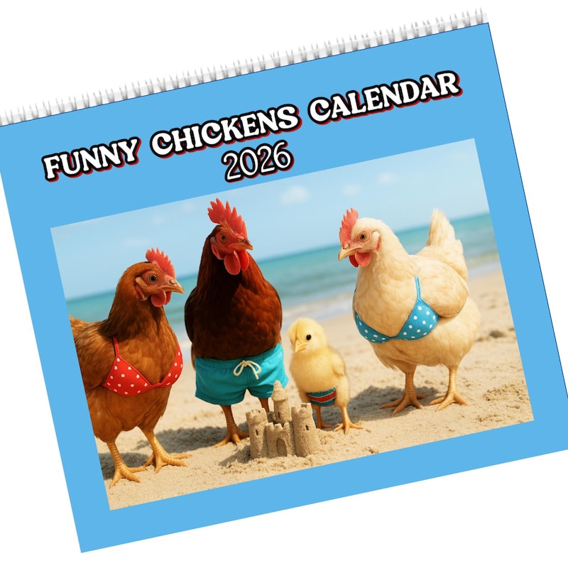 Funny Rooster Calendars - Etsy