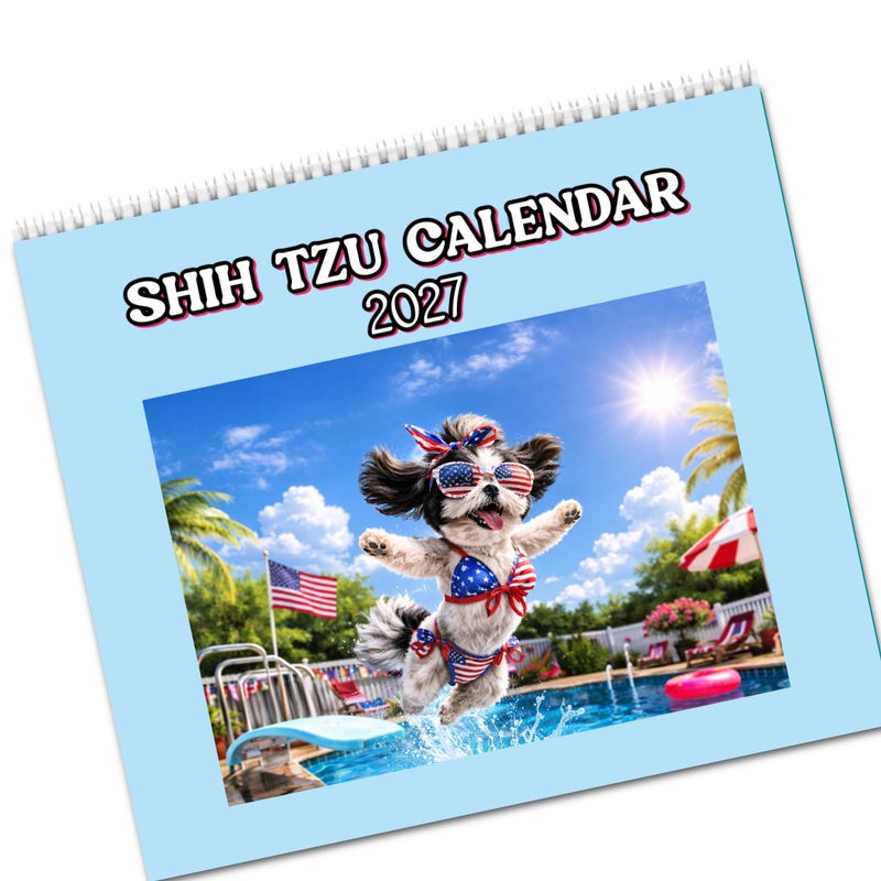 Shih Tzu Dog Calendar - Etsy