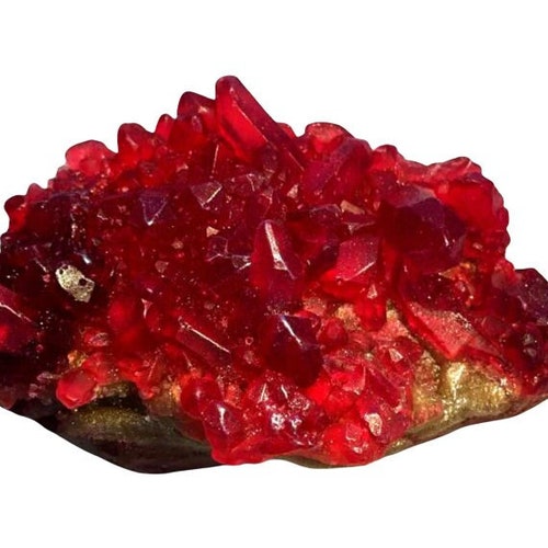 Ruby Red Geode Crystal Gemstone Rock Soap Pomegranate | Etsy