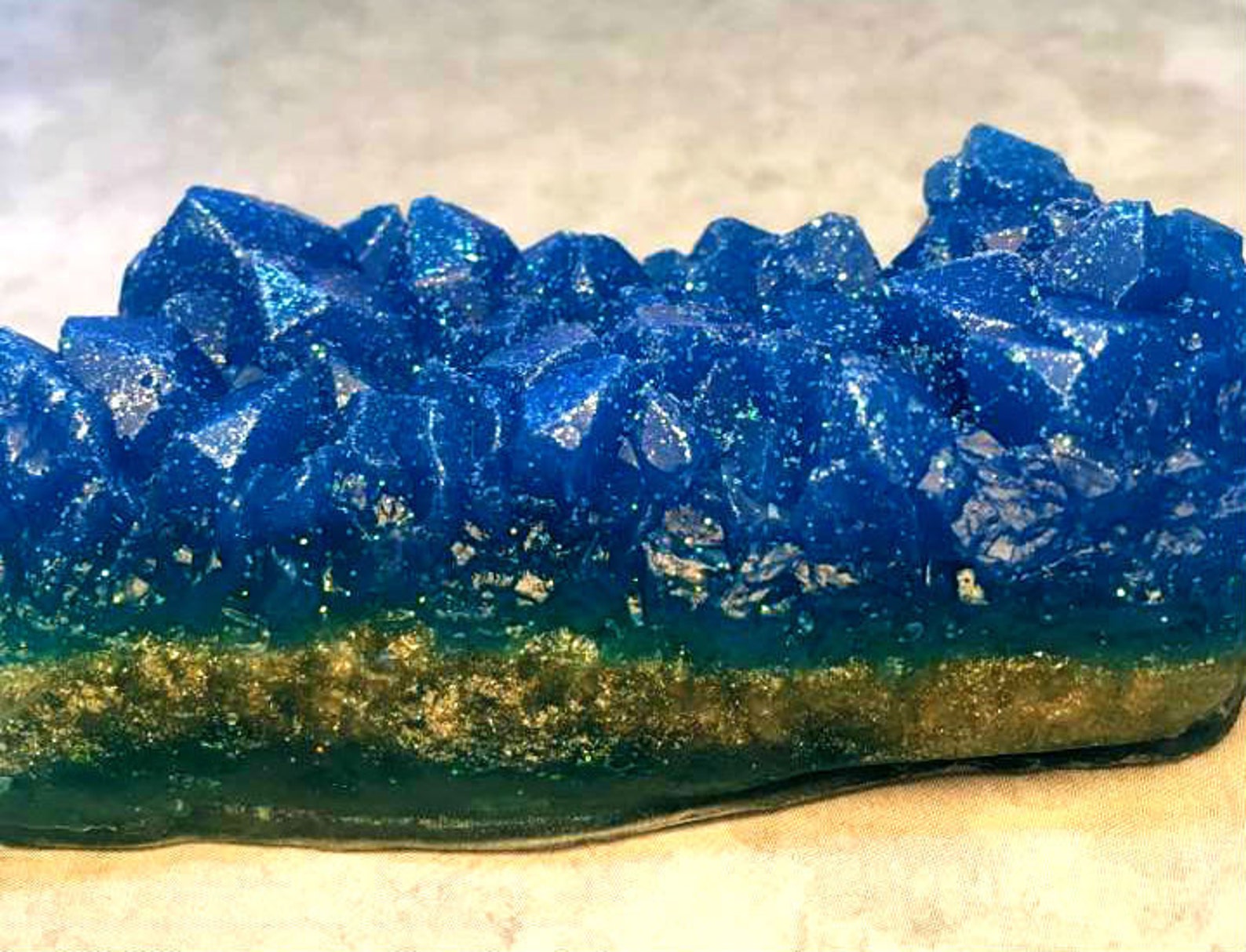 Sapphire Blue Geode Crystal Mineral Gemstone Rock Soap FREE - Etsy