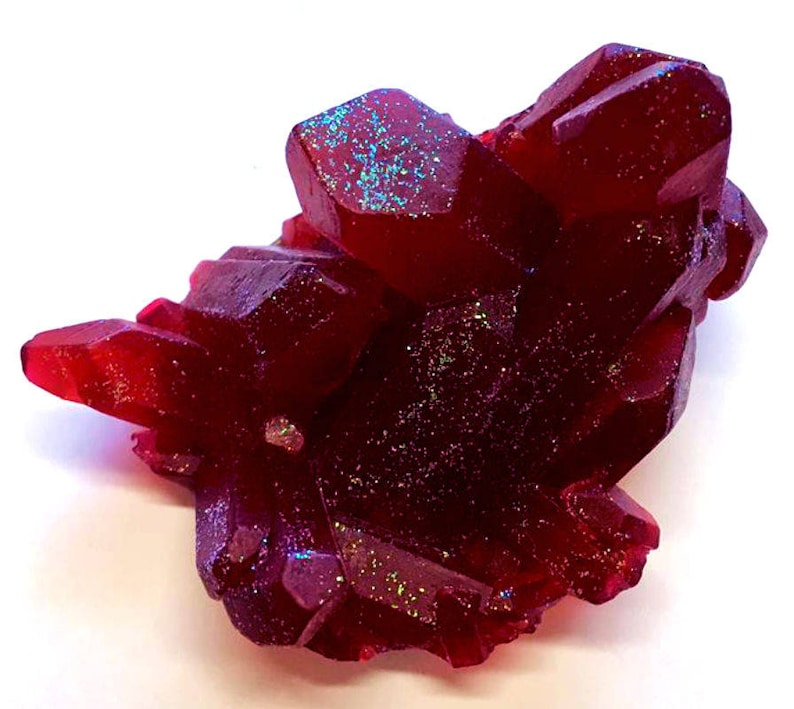 Ruby Red Geode Crystal Rock Soap FREE U.S. SHIPPING | Etsy