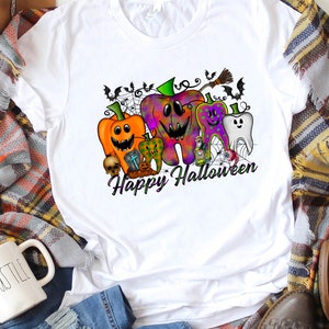 Happy Halloween Teeth Sublimation Transfer, Ready to Press, Dental ...