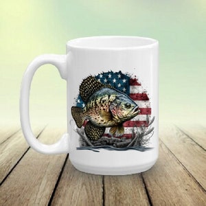 Crappie Fish American Flag Sublimation Transfer - Ready to Press ...