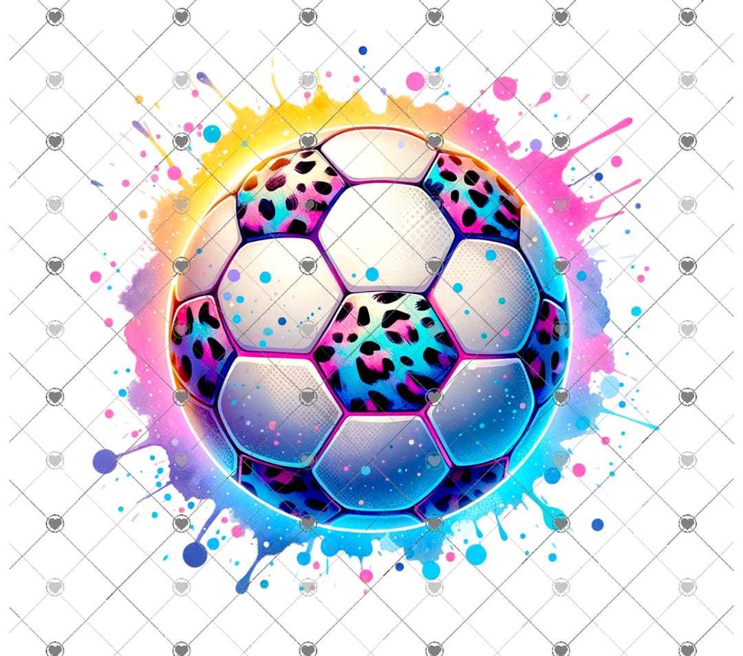 Soccer Ball Sublimation Transfer, Printed, Ready to Use, Coquette ...