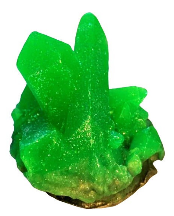 Emerald Green Geode Crystal Mineral Gemstone Soap FREE U.S. - Etsy