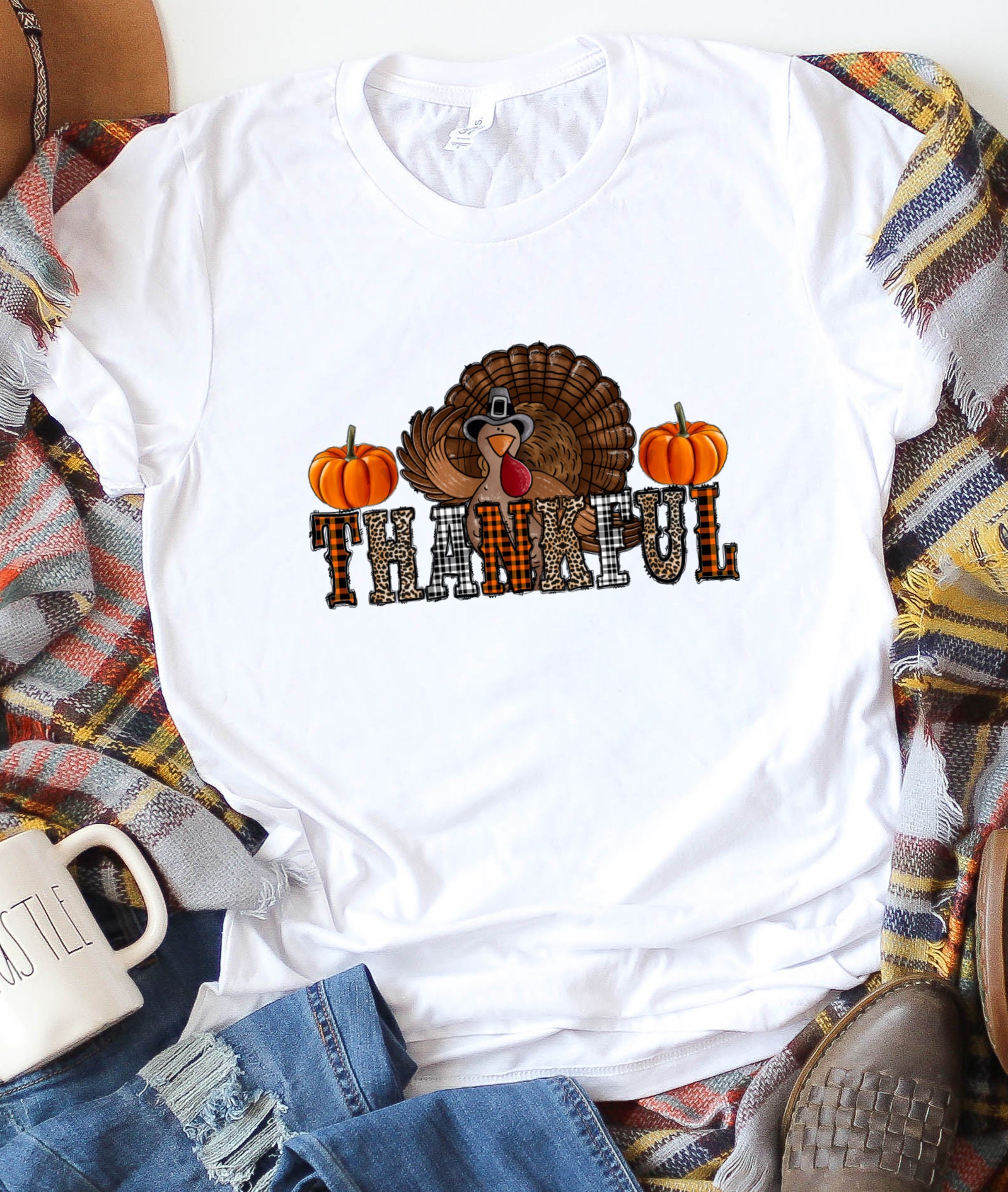Thankful Turkey Ready to Press Sublimation Transfer, Ready to Use ...