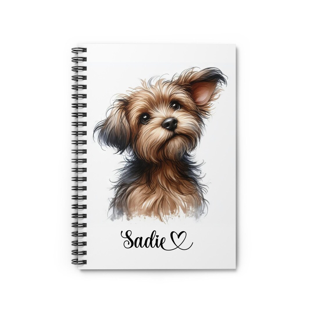 Dog Personalized Spiral Notebook, Puppy Personalized Journal - Dog ...
