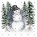 Snowman Sublimation Transfer, Snowmen Printed Sub Transfer, Hand Drawn ...