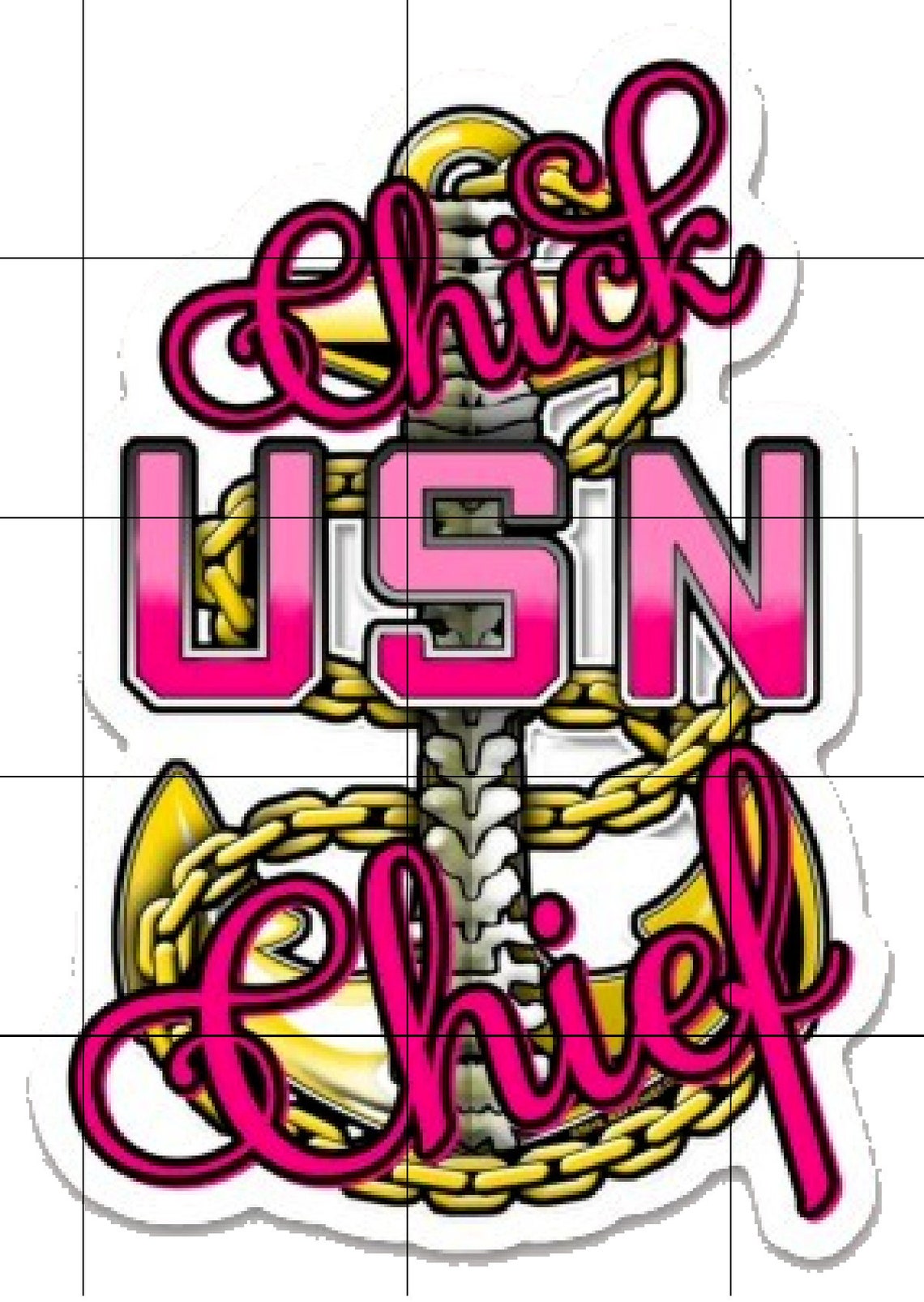 Chick Chief CPO Sticker Chief Petty Officer Navy Ladies - Etsy