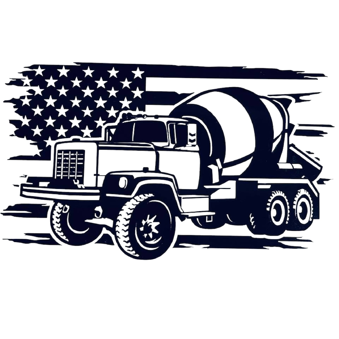 Cement Mixer Concrete Truck Decal, Window, Tumbler Decal, Decal Sticker ...