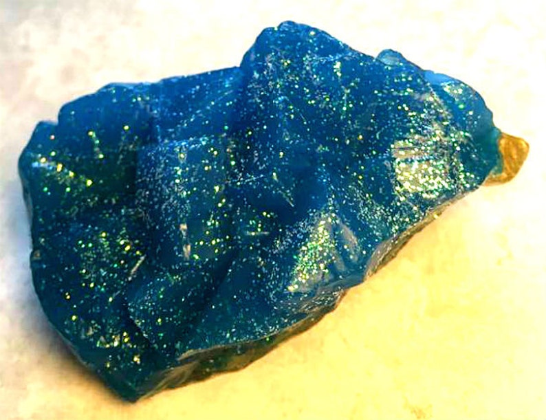 Sapphire Blue Geode Crystal Gemstone Rock Soap Vanilla Bean - Etsy
