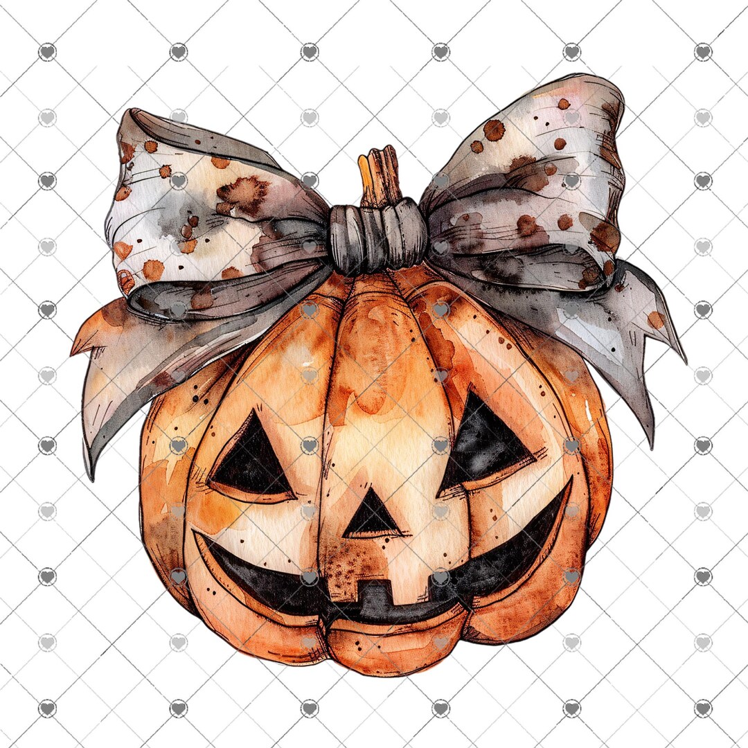 Pumpkin Sublimation Transfer Ready to Press, Coquette Pumpkins ...