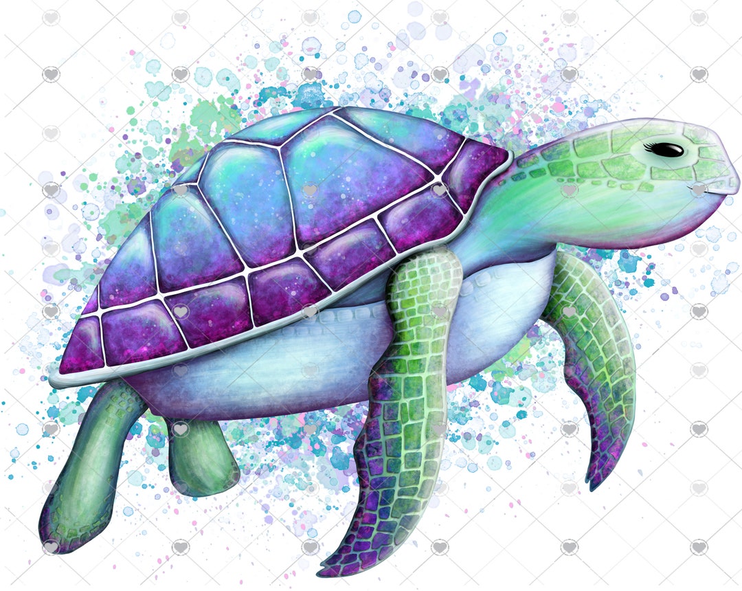 Sea Turtle Sublimation Transfer - Printed, Ready to Use, Sublimation ...