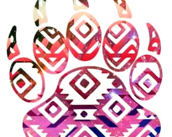 Bear Paw Decal | Etsy