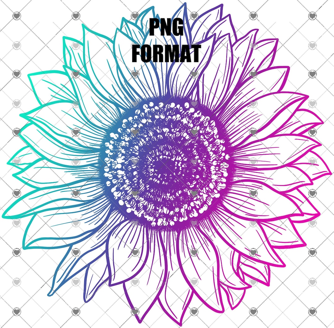 Sunflower Digital Design for Sublimation, PNG Instant Download ...