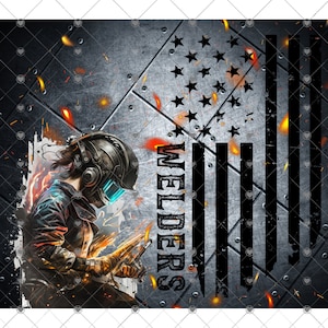 Welder Tumbler Wrap Sublimation Transfer - Ready to Press - 20 Oz ...