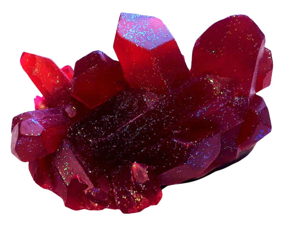 Ruby Red Geode Crystal Rock Soap - FREE U.S. SHIPPING - Pomegranate ...