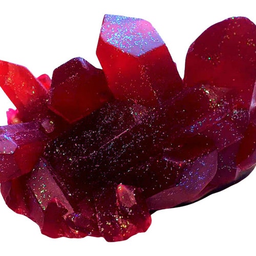 Ruby Red Geode Crystal Mineral Gemstone Rock Soap - Etsy
