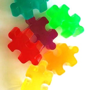 Puzzle Pieces Soap - Puzzle Soaps - Set of 4 - Birthday Party Favors ...