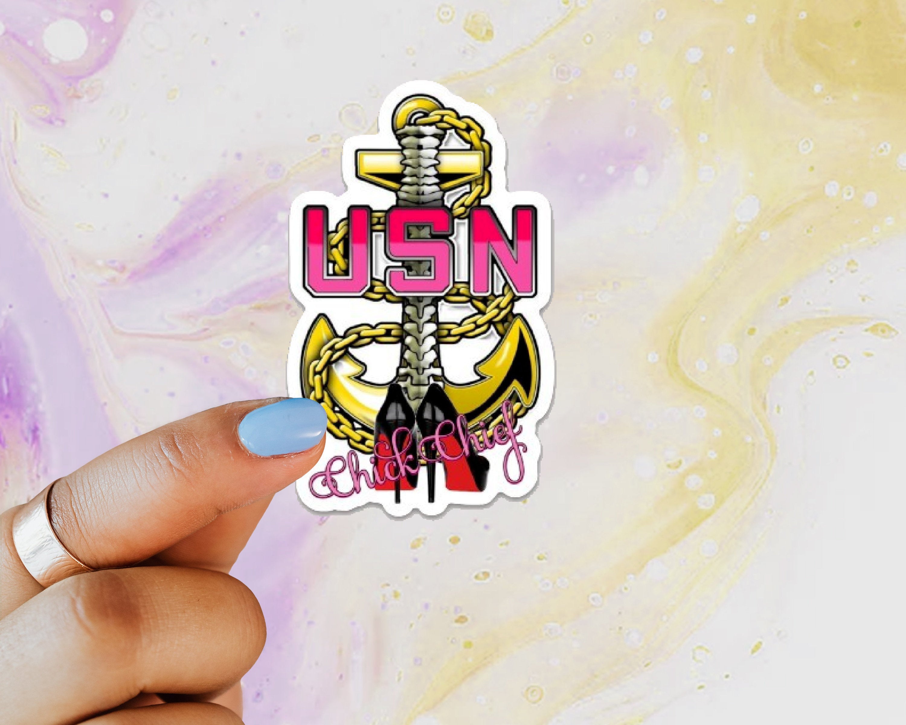 Chick Chief CPO Sticker Chief Petty Officer Navy Ladies | Etsy