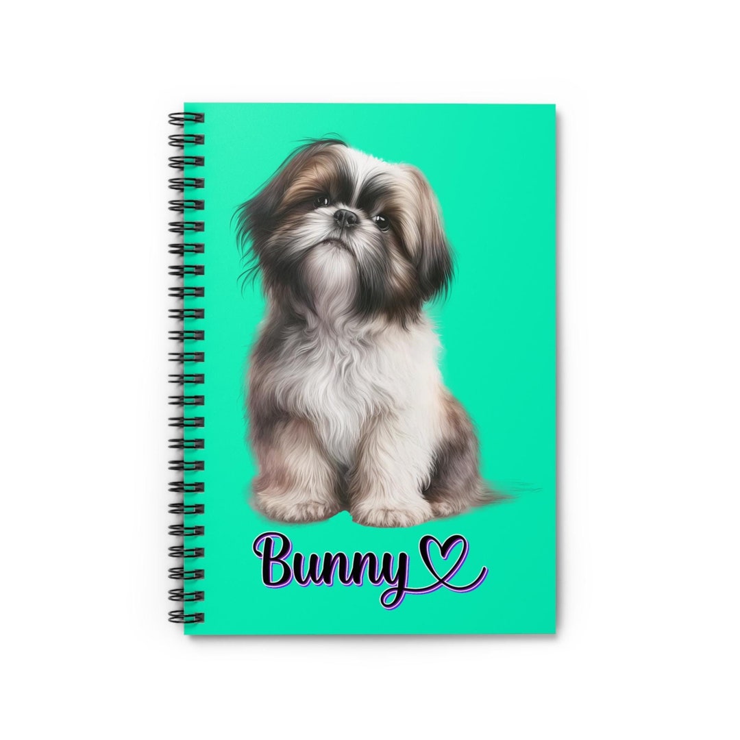 Shih Tzu Notebook Personalized Spiral Notebook, Dog Mom Personalized ...