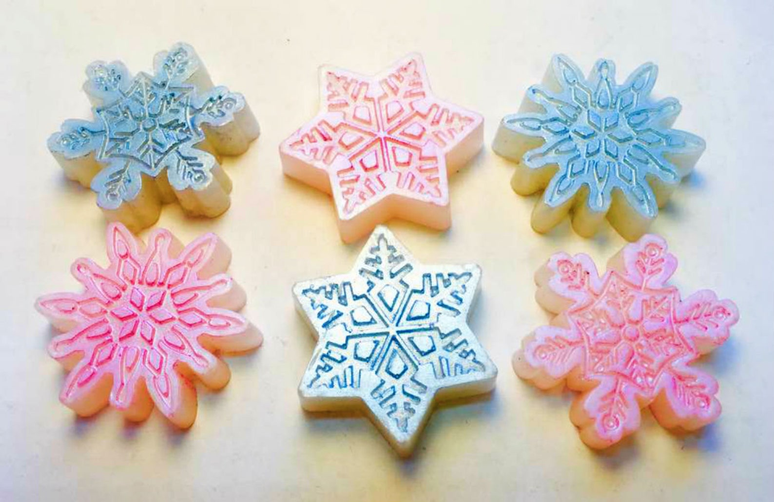 Snowflake Soap Ice Soap Winter Party Soap Gift for Mom - Etsy