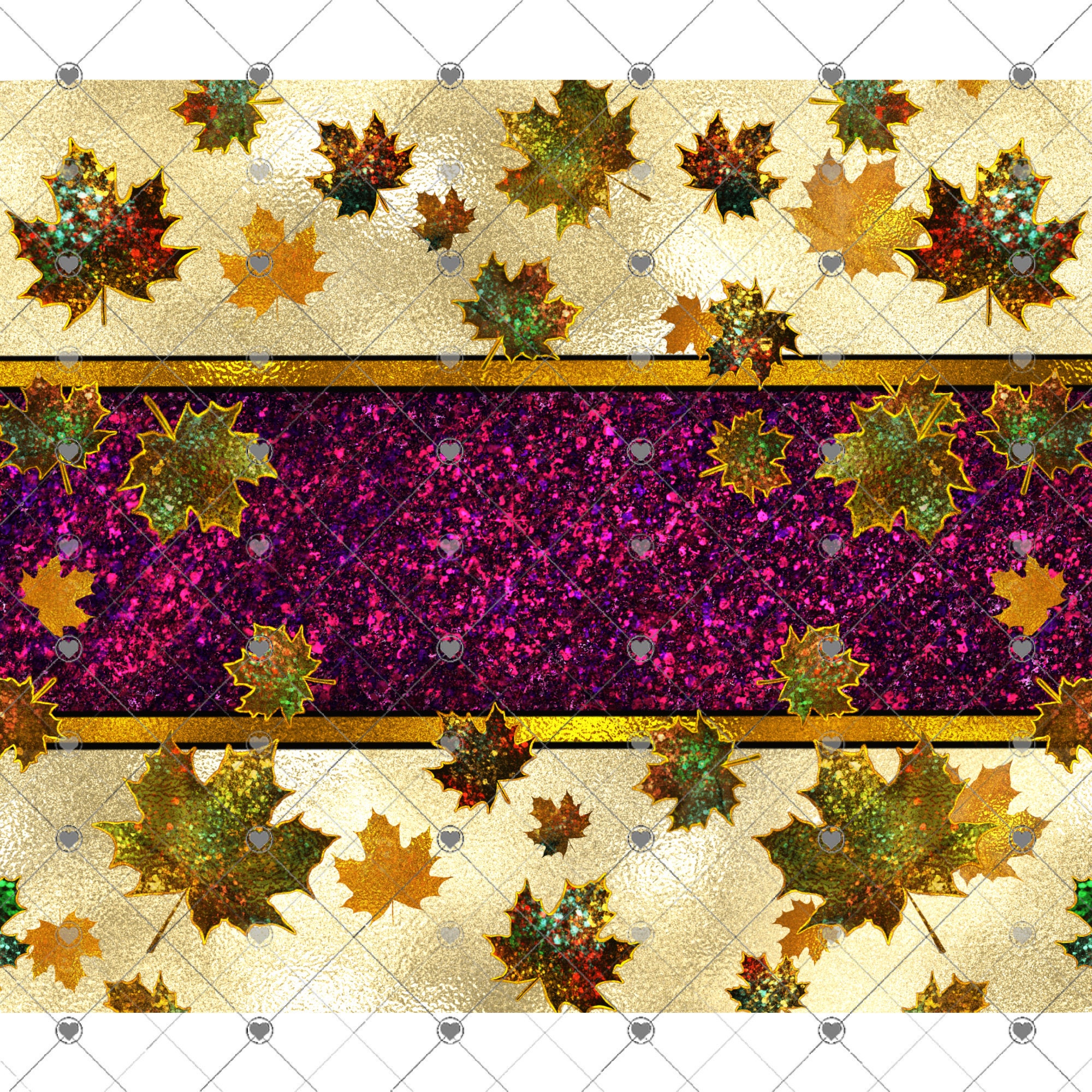 Fall Leaves Tumbler Sublimation Wrap Ready to Press | Etsy