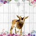 Goat Floral Garden Flag, Personalized, Garden Flag, Name Garden Flag ...