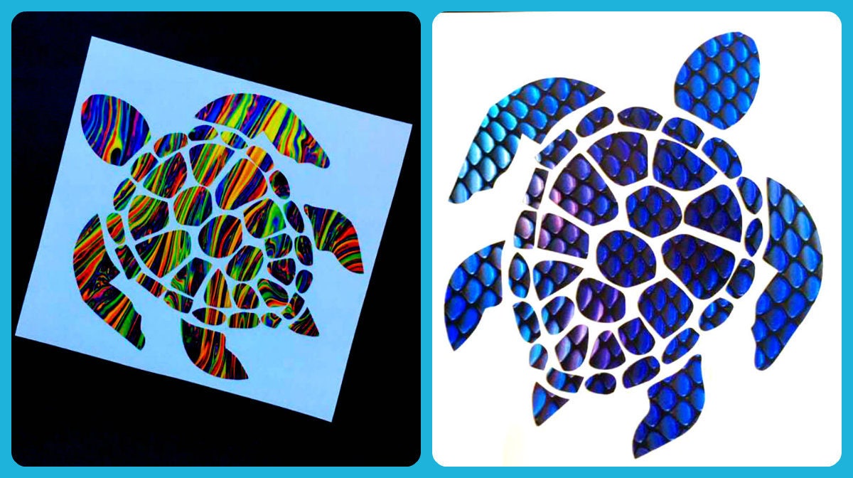 Sea Turtle Vinyl Decal Sticker Die Cut Custom Car Window | Etsy