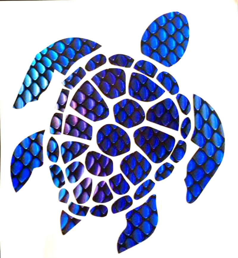 Sea Turtle Vinyl Decal Sticker Die Cut Custom Car Window | Etsy