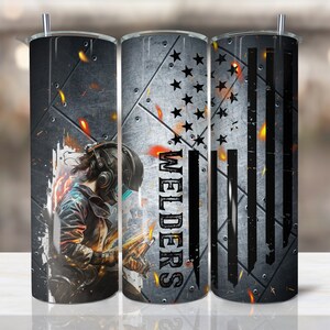 Welder Tumbler Wrap Sublimation Transfer - Ready to Press - 20 Oz ...